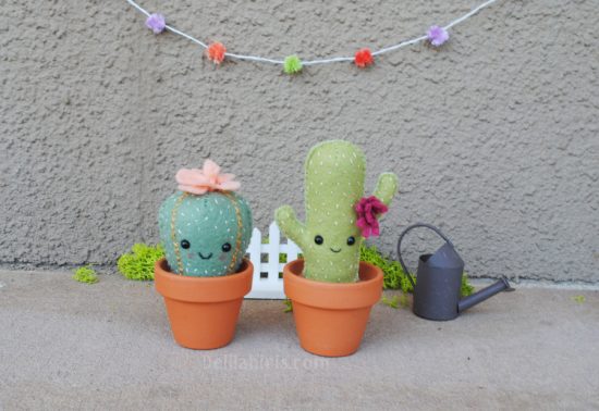 Felt Cactus Pattern – DIY Hand Sewing Crafts! – Delilah Iris Felt Crafts