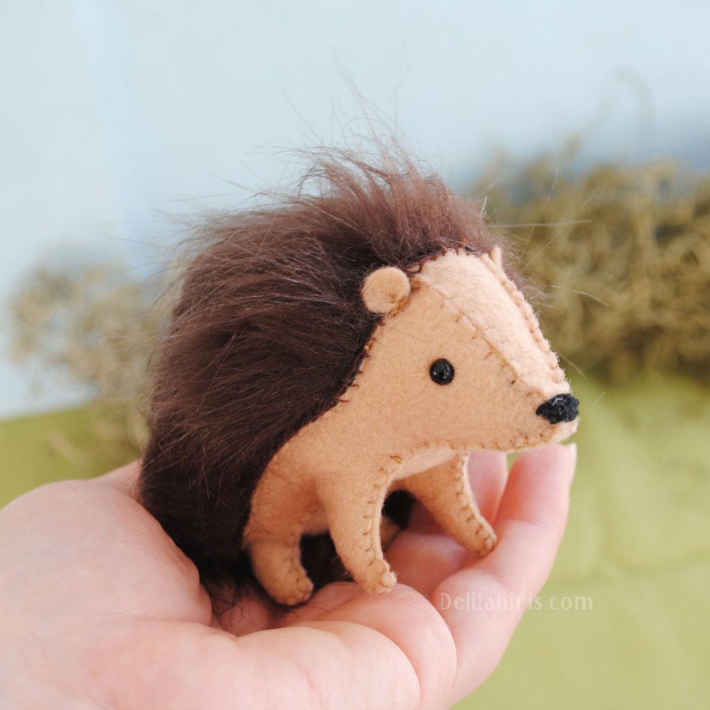 Hedgehog Sewing Pattern – Delilah Iris Felt Crafts
