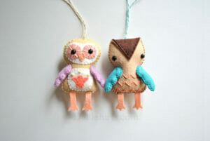 DIY Owl Felt Ornament Kit – Delilah Iris Felt Crafts